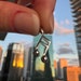 18K Solid White Gold Vintage Music Note Charm/pendant With Moving Disco ...
