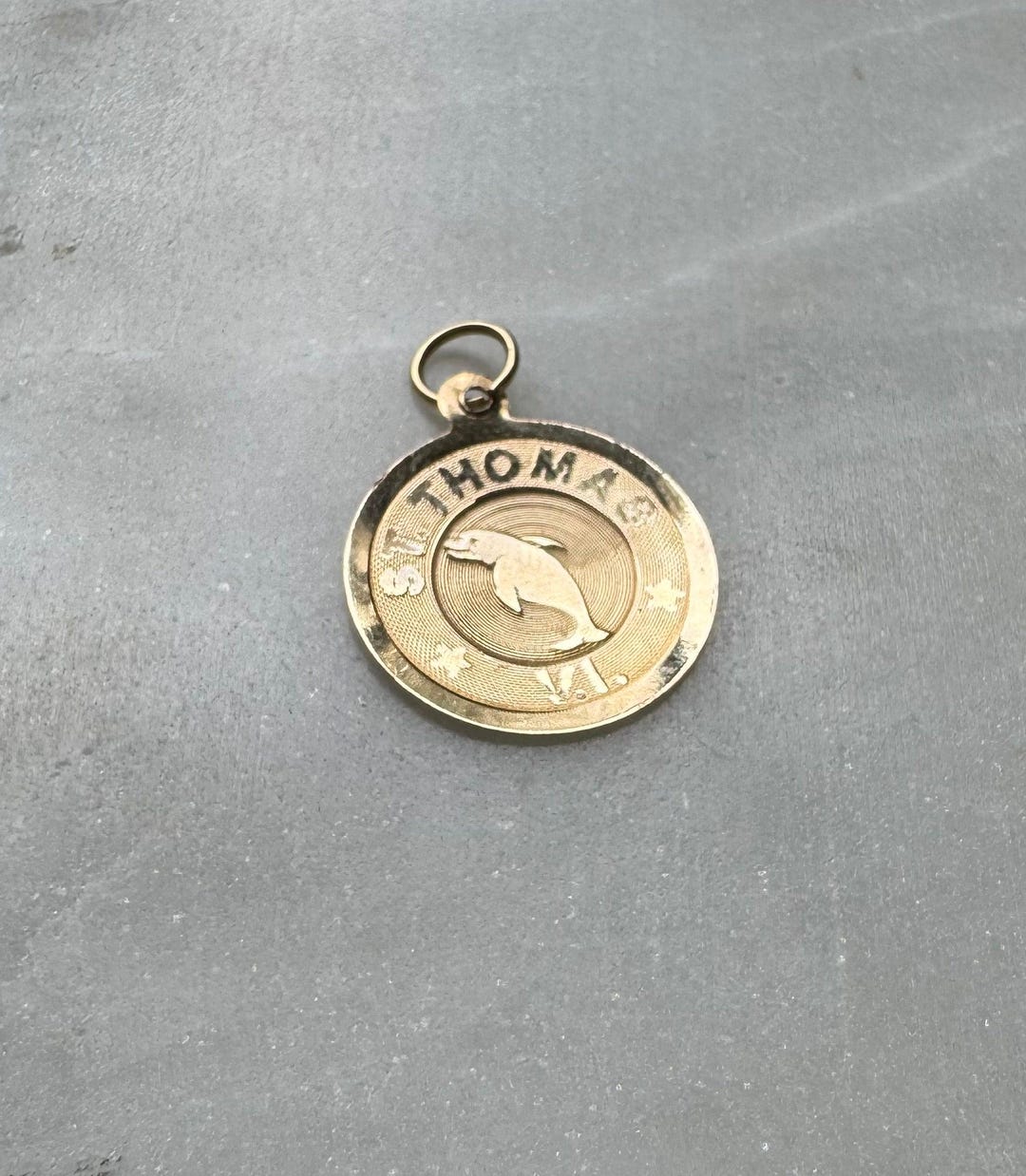 Vintage 14k Solid Gold St Thomas Virgin Islands Medallion - Etsy