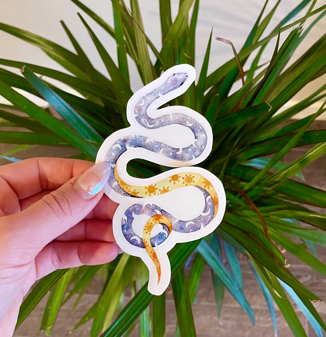 5 Sun and Moon Snake Sticker Vinyl Waterproof Sticker Witchy Vibes ...
