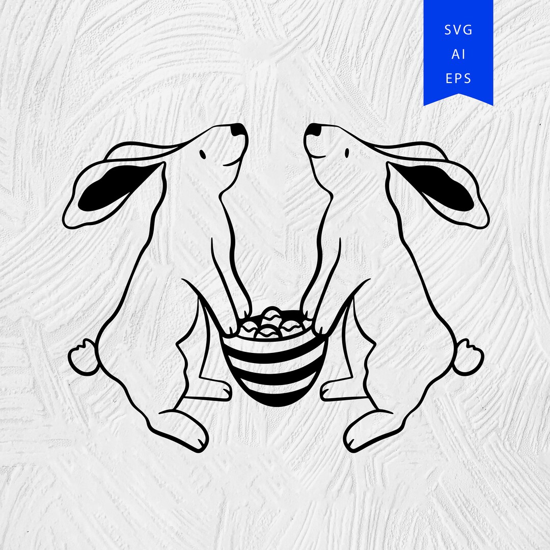 Bunny SVG, Easter Bunny Svg, Christian Svg, Happy Easter Svg, Spring ...