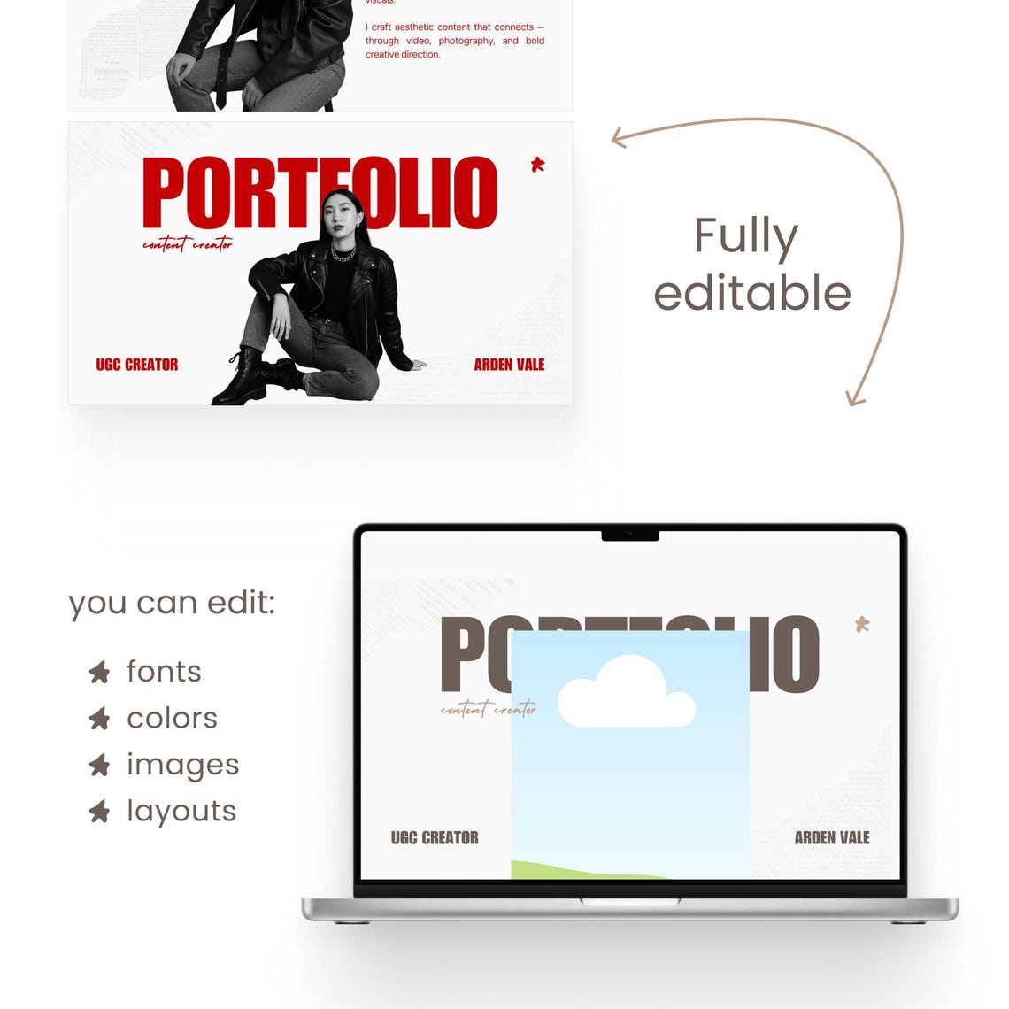 Social Media Portfolio Pack · Canva Template Bundle for UGC Creators ...