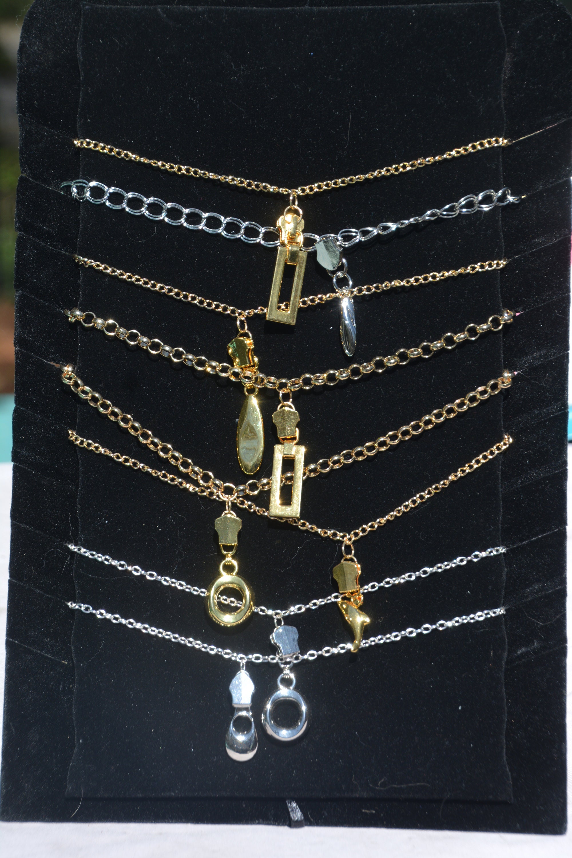 Vintage Zipper Pull Necklaces - Egypt Strand - Etsy