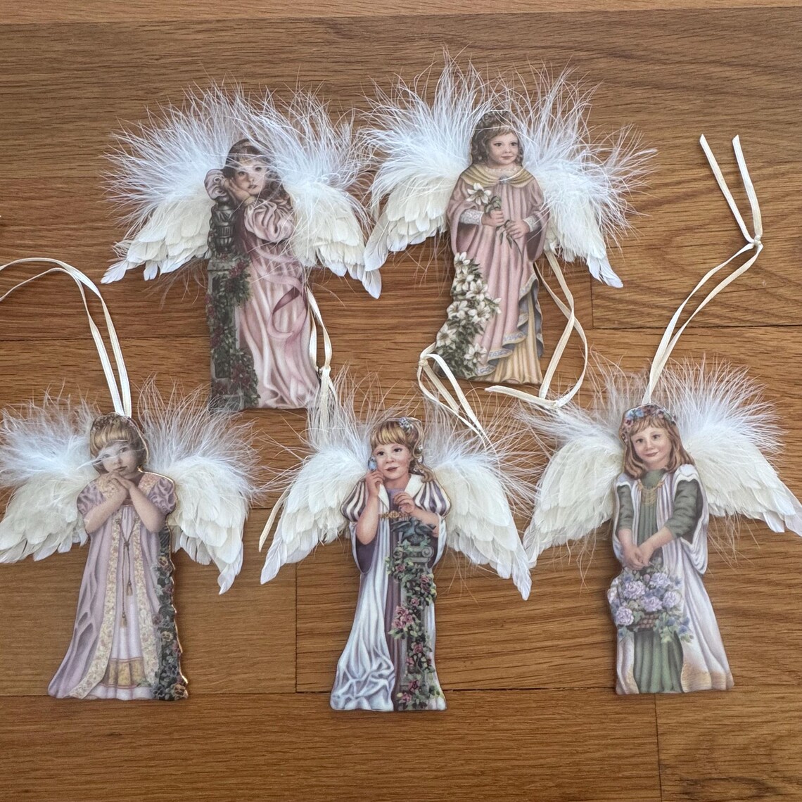Bradford Editions Heavenly Innocence Angel Ornament Lot of 10 - Etsy