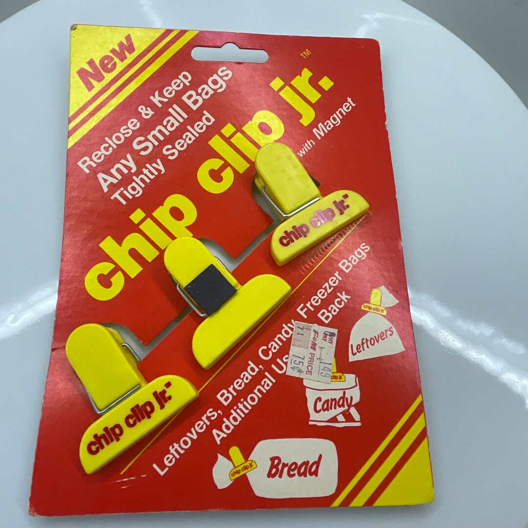 Vintage Chip Clip Jr. NWT 3 Clips With Magnets - Etsy