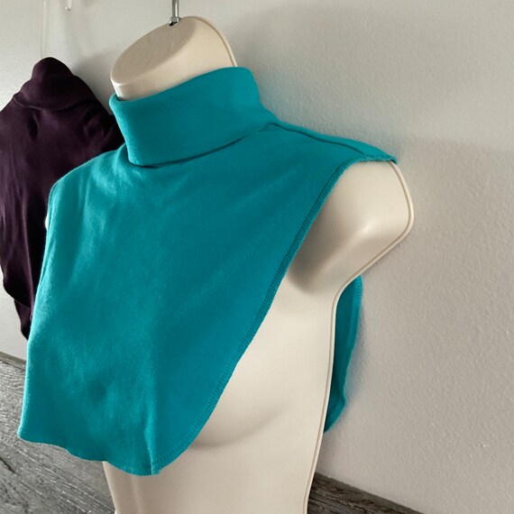 2 Vintage Le Turtle Mock Dickie Turtlenecks One Size Gem