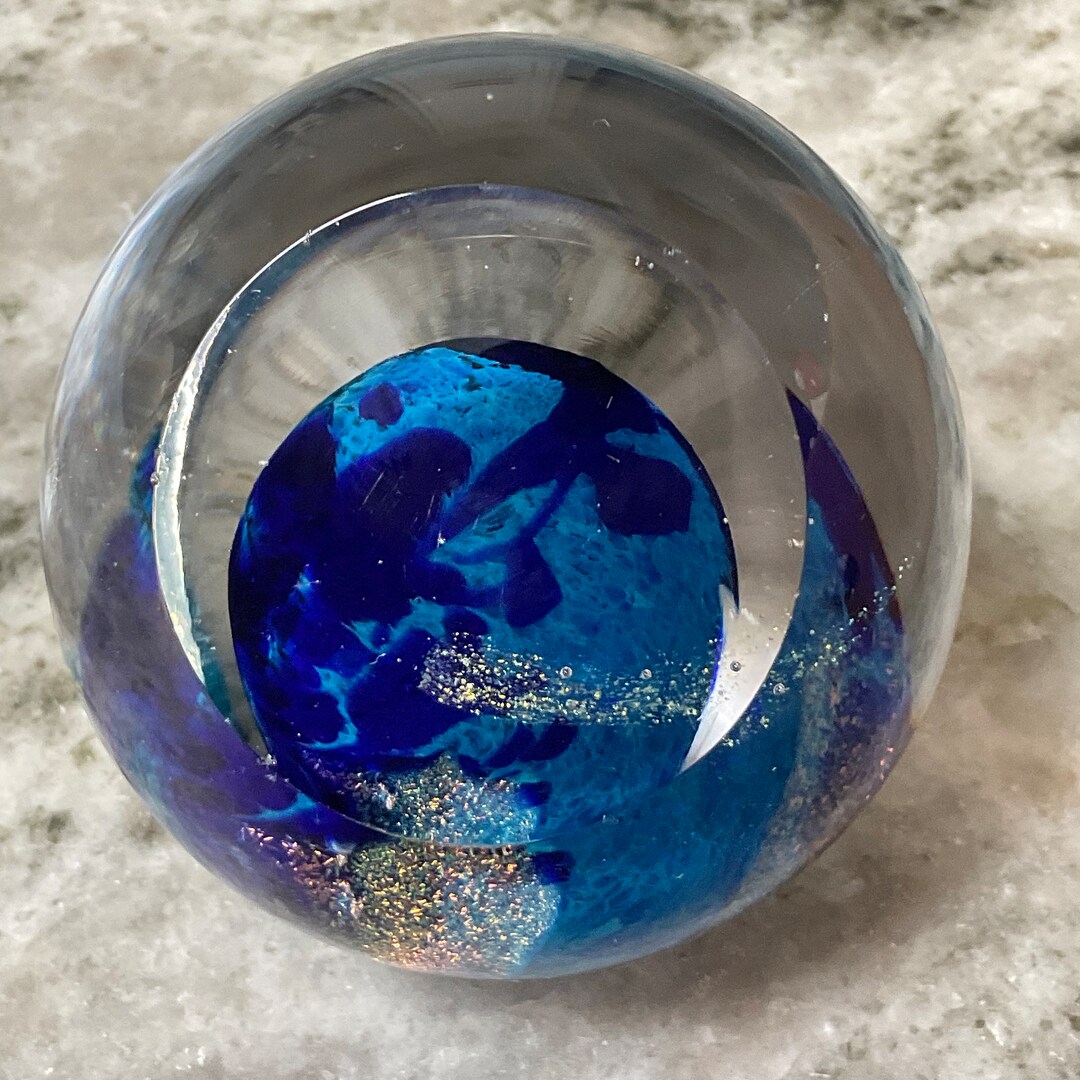 Glass Eye Studios 93 Celestial Series Rare Paperweight - Etsy