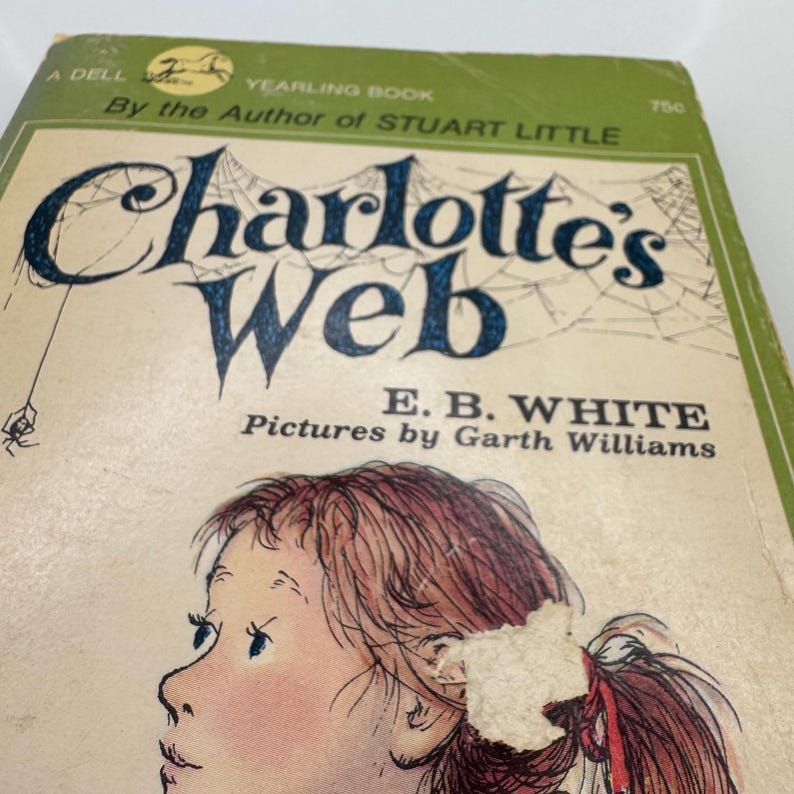 Charlotte’s Web by E.B. White Vintage Book Copyright 1952 - Etsy