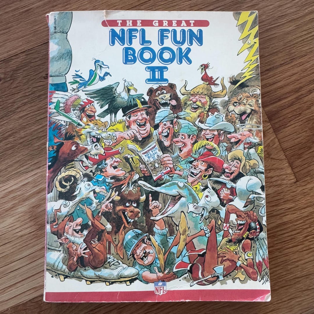 The Great NFL Fun Book II Vintage 1981 - Etsy