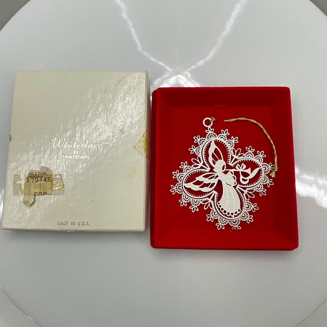 Vintage Winterlace Angel Ornament by Tamerlane - Etsy