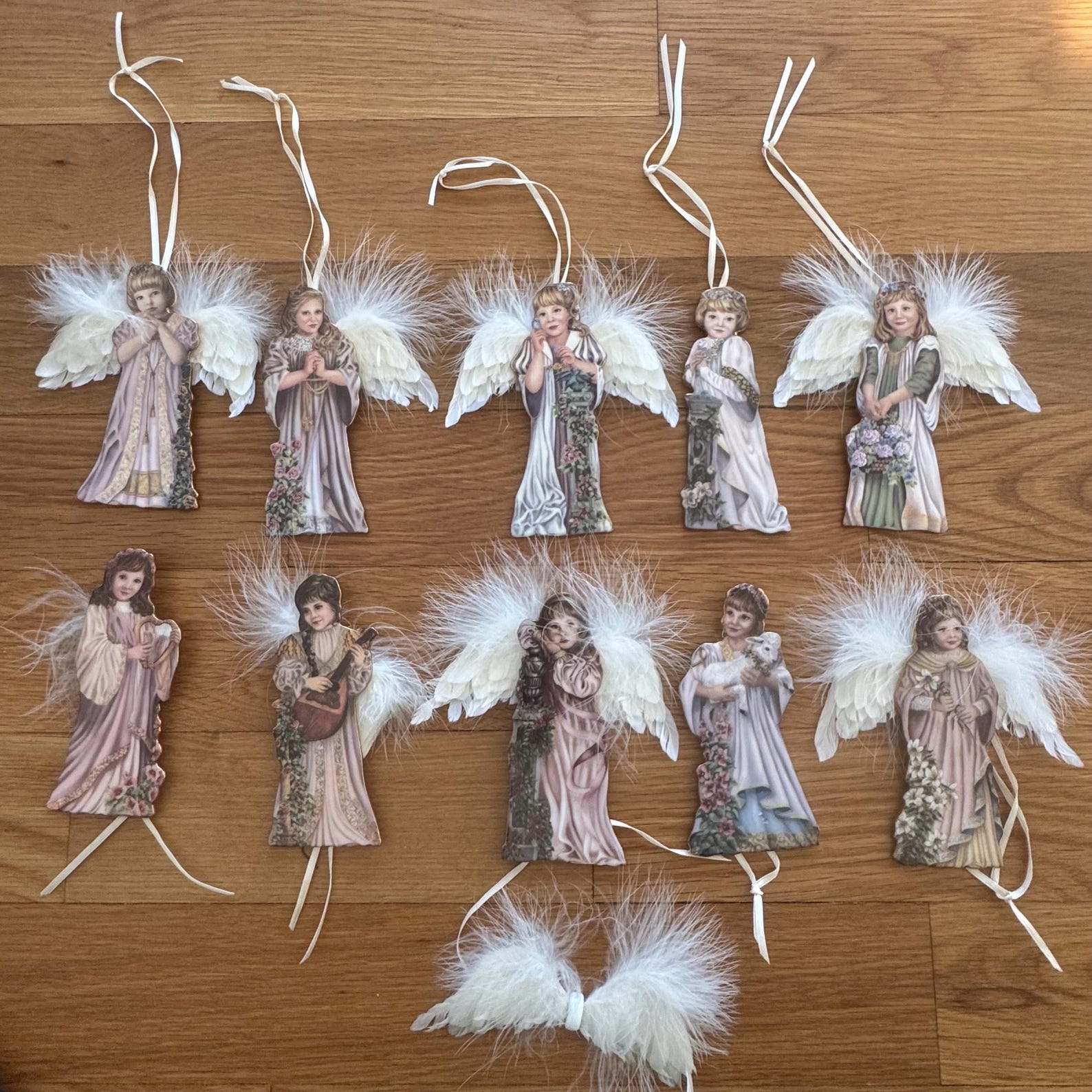 Bradford Editions Heavenly Innocence Angel Ornament Lot of 10 - Etsy