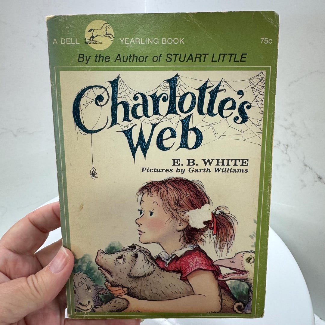 Charlotte’s Web by E.B. White Vintage Book Copyright 1952 - Etsy