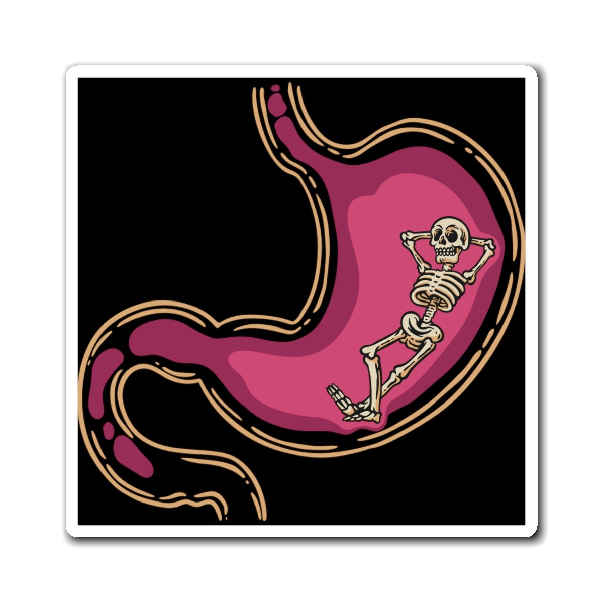 Good Digestion Giantess Vore Magnet, Skeleton in Stomach - Etsy