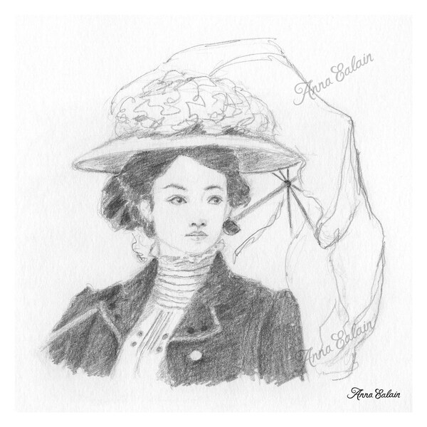 Victorian Drawing - Etsy