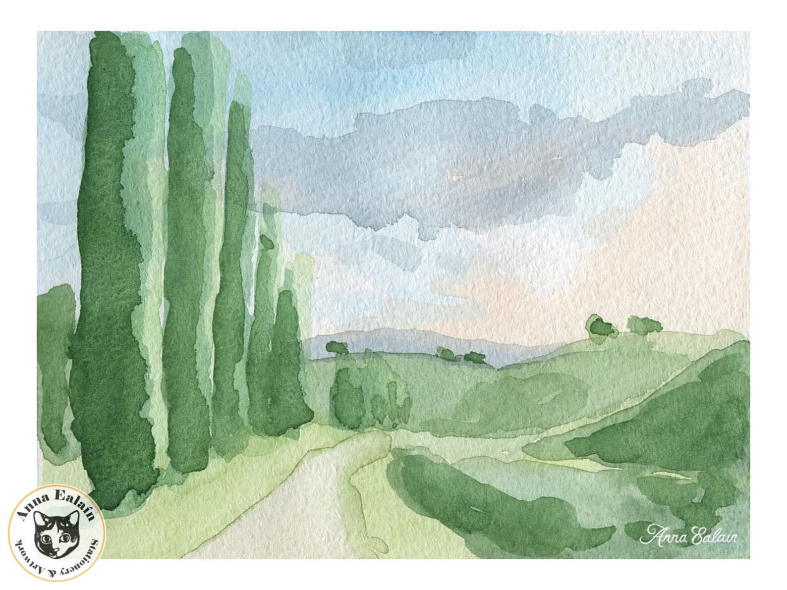 Scenes of Italy, Four Paintings Bundle, Watercolor Painting, Original ...