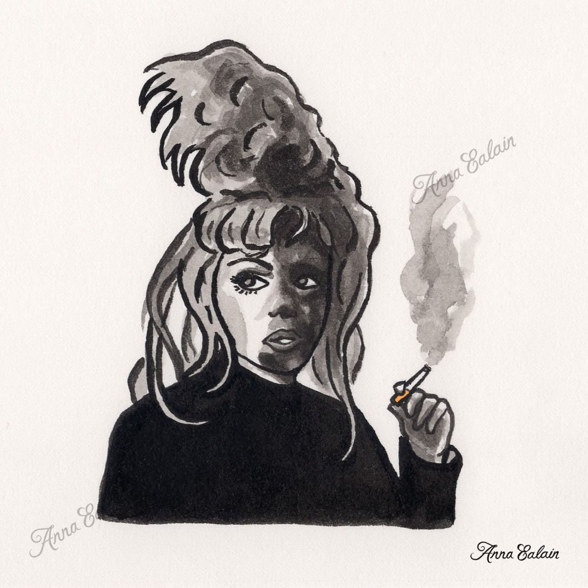 Patsy Stone, Absolutely Fabulous, Fan Art, Ink Drawing, Original Art ...