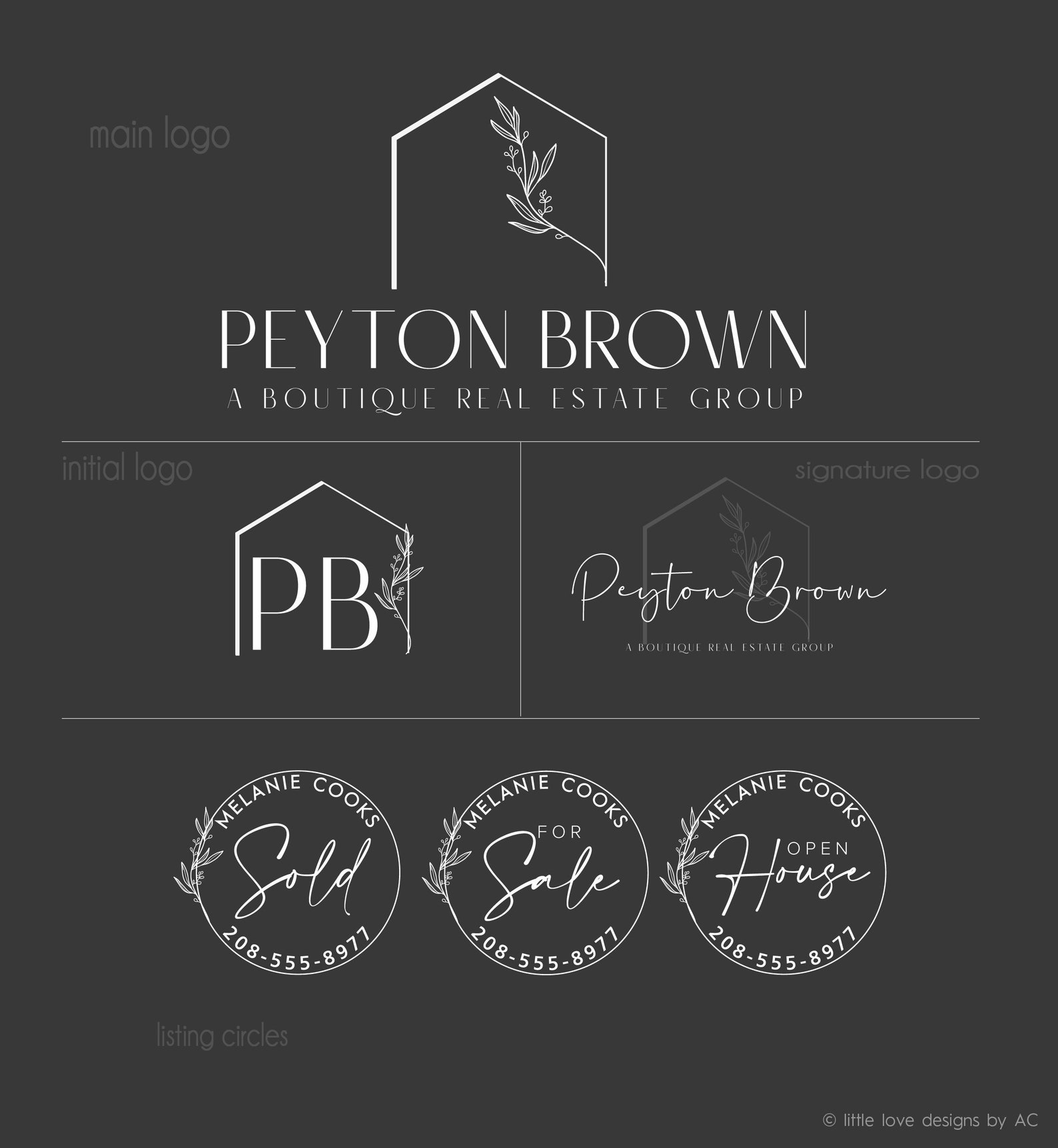 Real Estate Logos Logo Design Package Logos Real Estate Branding ...