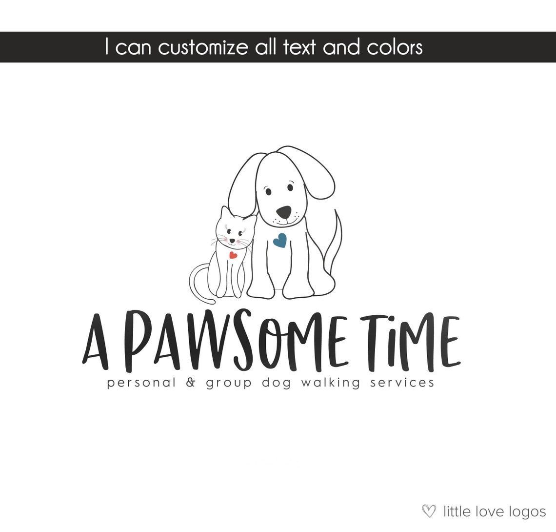 Dog Grooming Logo | Spa & Bath Logo Design | Pet Walking | Pet Sitting ...