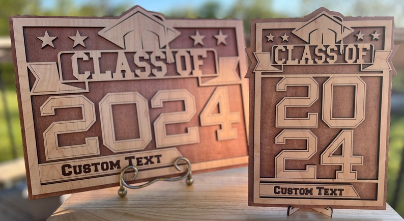 Customizable class of 2024 Graduation Sign Personalized Laser Cut Sign ...