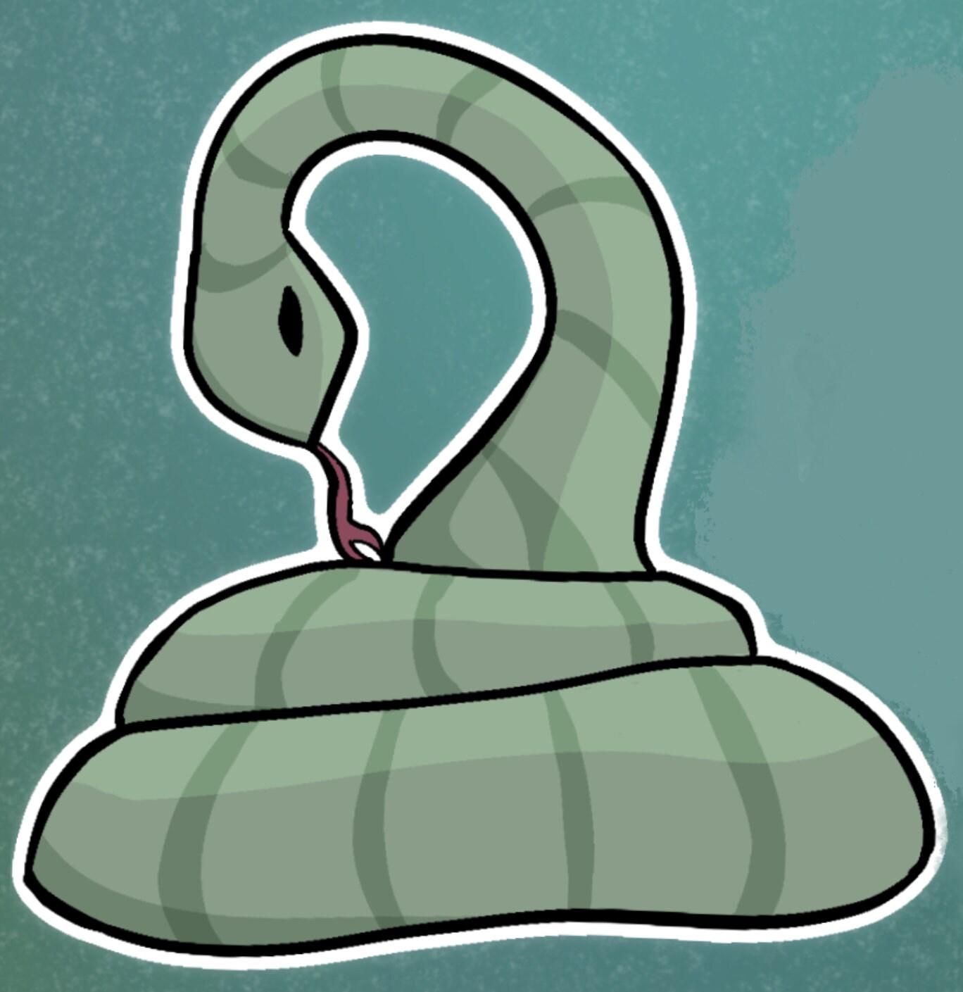 Big Cute Silly Snake Stickers Adorable Snake Stationery Perfect Gift ...