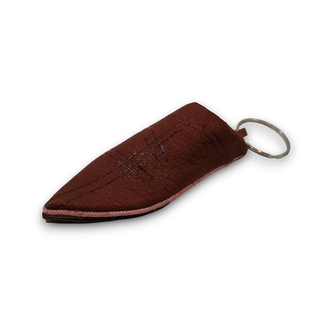 Moroccan Slipper Keychain Moroccan Belgha Keychain Leather - Etsy