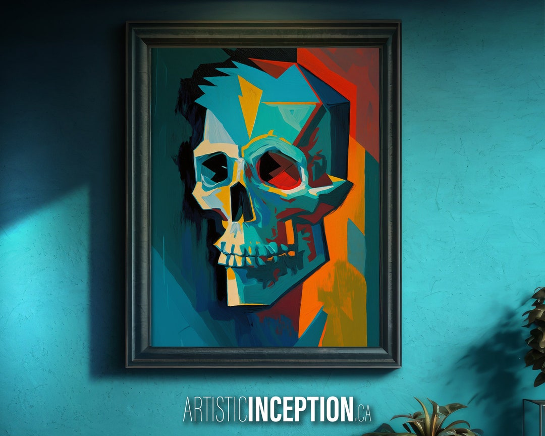 Pica-skull Picasso Skull | Picasso Fusion | PRINTABLE Digital Art | A.I ...