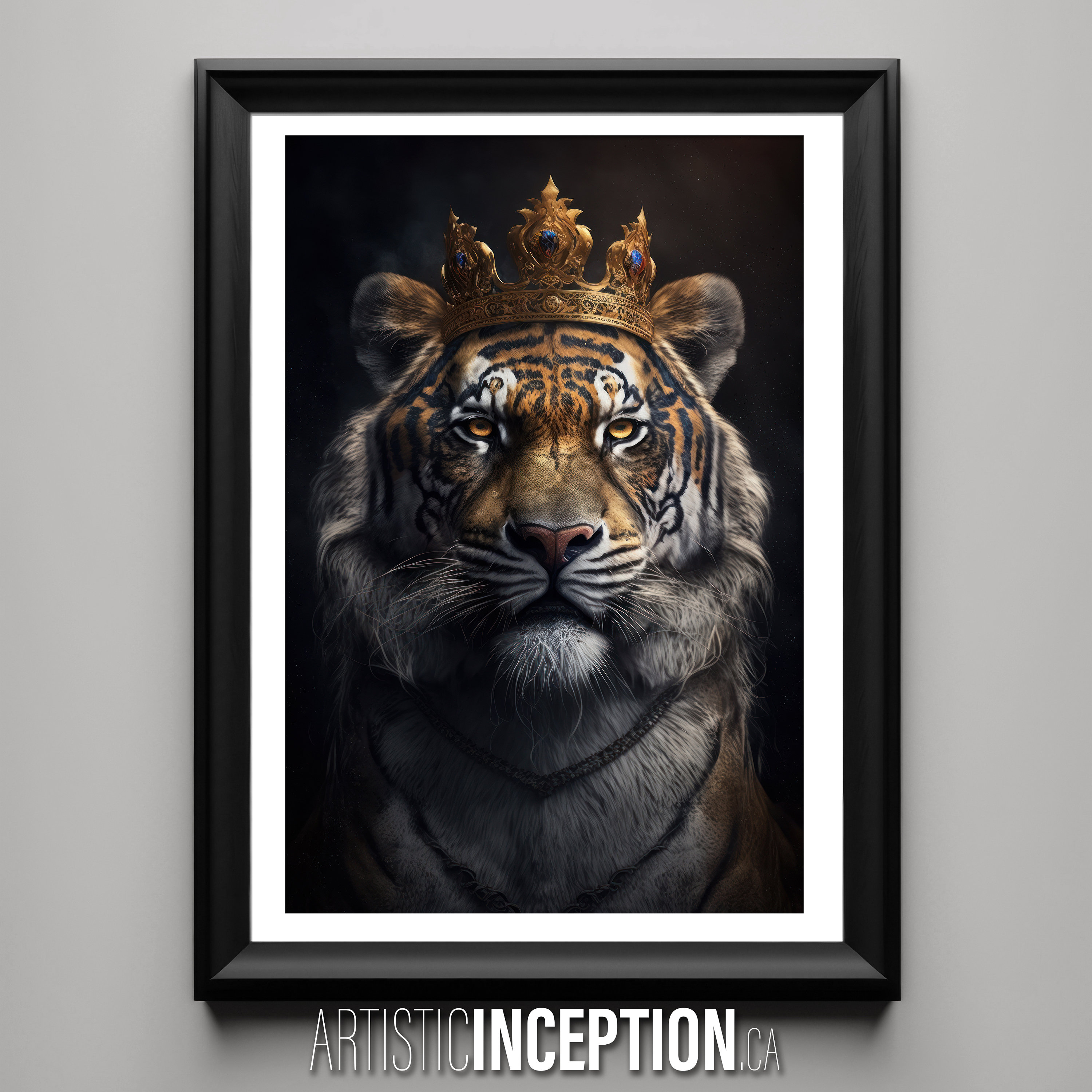 Tiger King | PRINTABLE Digital Art | A.I. Generated & Enhanced | the ...
