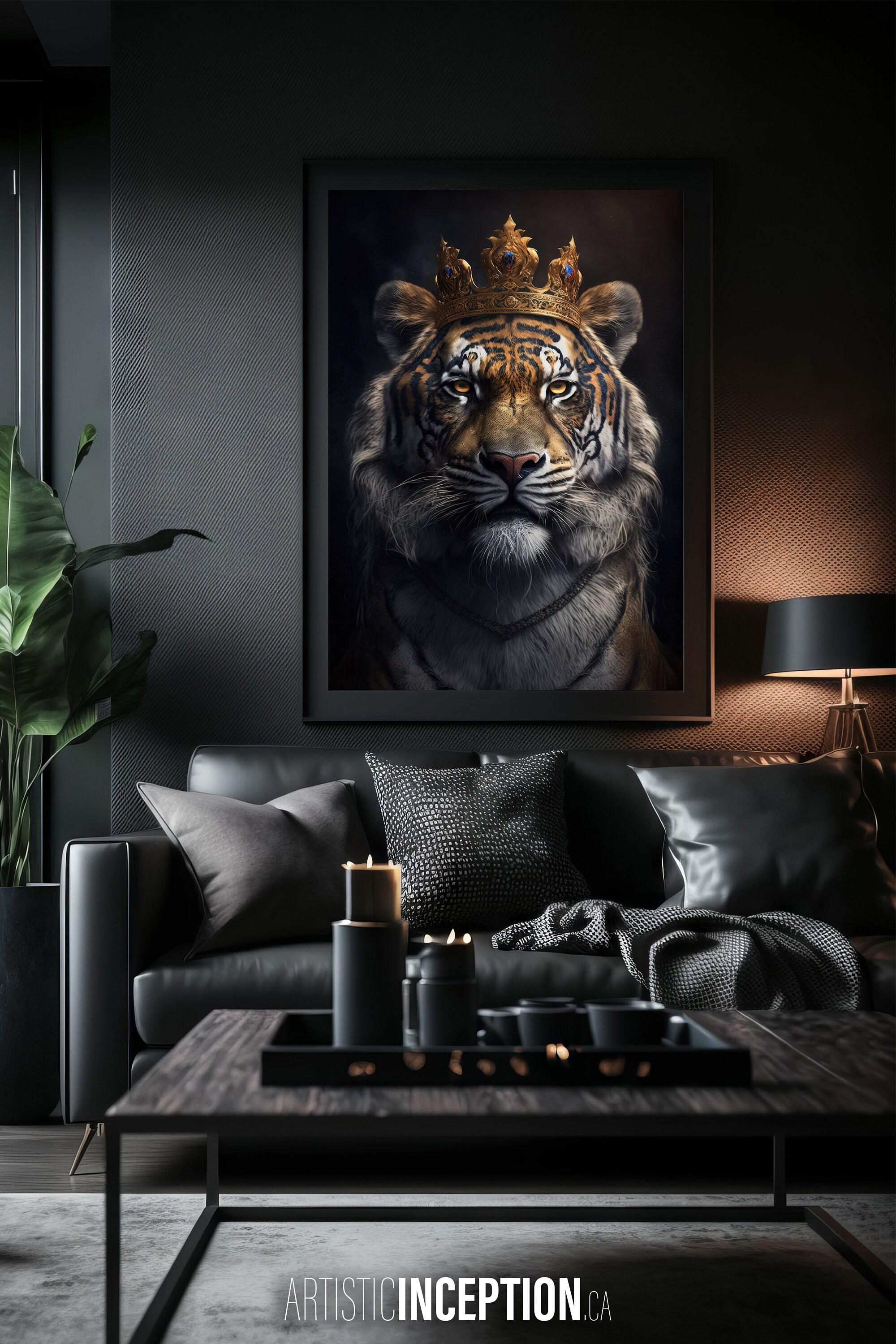Tiger King | PRINTABLE Digital Art | A.I. Generated & Enhanced | the ...