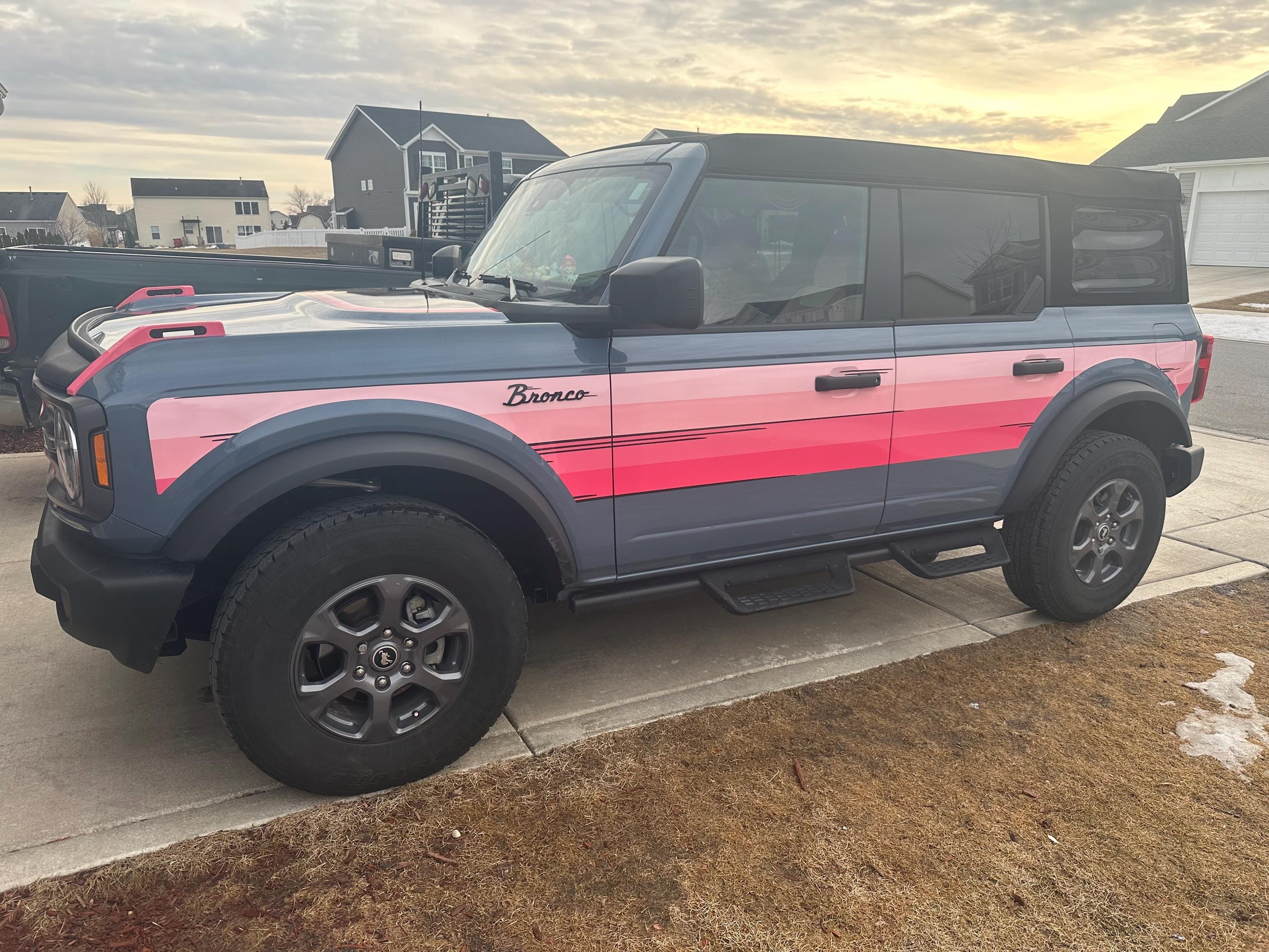 Ford Bronco (2 Door) - 3M Vinyl Vintage Retro Wrap Graphics Kit ...