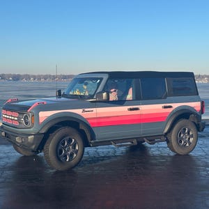 Ford Bronco (2 Door) - 3M Vinyl Vintage Retro Wrap Graphics Kit ...