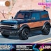 Ford Bronco (2 Door) - 3M Vinyl Wrap Vintage Woody Graphics Kit - Woody ...