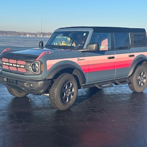 Ford Bronco (2 Door) - 3M Vinyl Vintage Retro Wrap Graphics Kit ...
