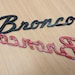 Ford Bronco - Fender Cursive Logo Emblem Badge Kit (2 Emblems) - Pass ...