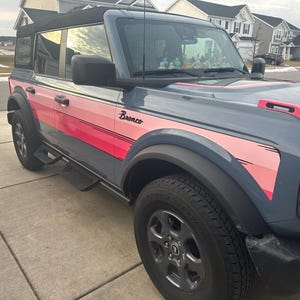 Ford Bronco (2 Door) - 3M Vinyl Vintage Retro Wrap Graphics Kit ...