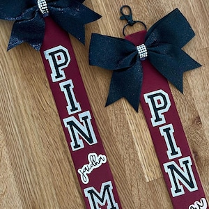 PIN ME Ribbons, Personalized Keychain for Backpacks and Athlete Gifts ...