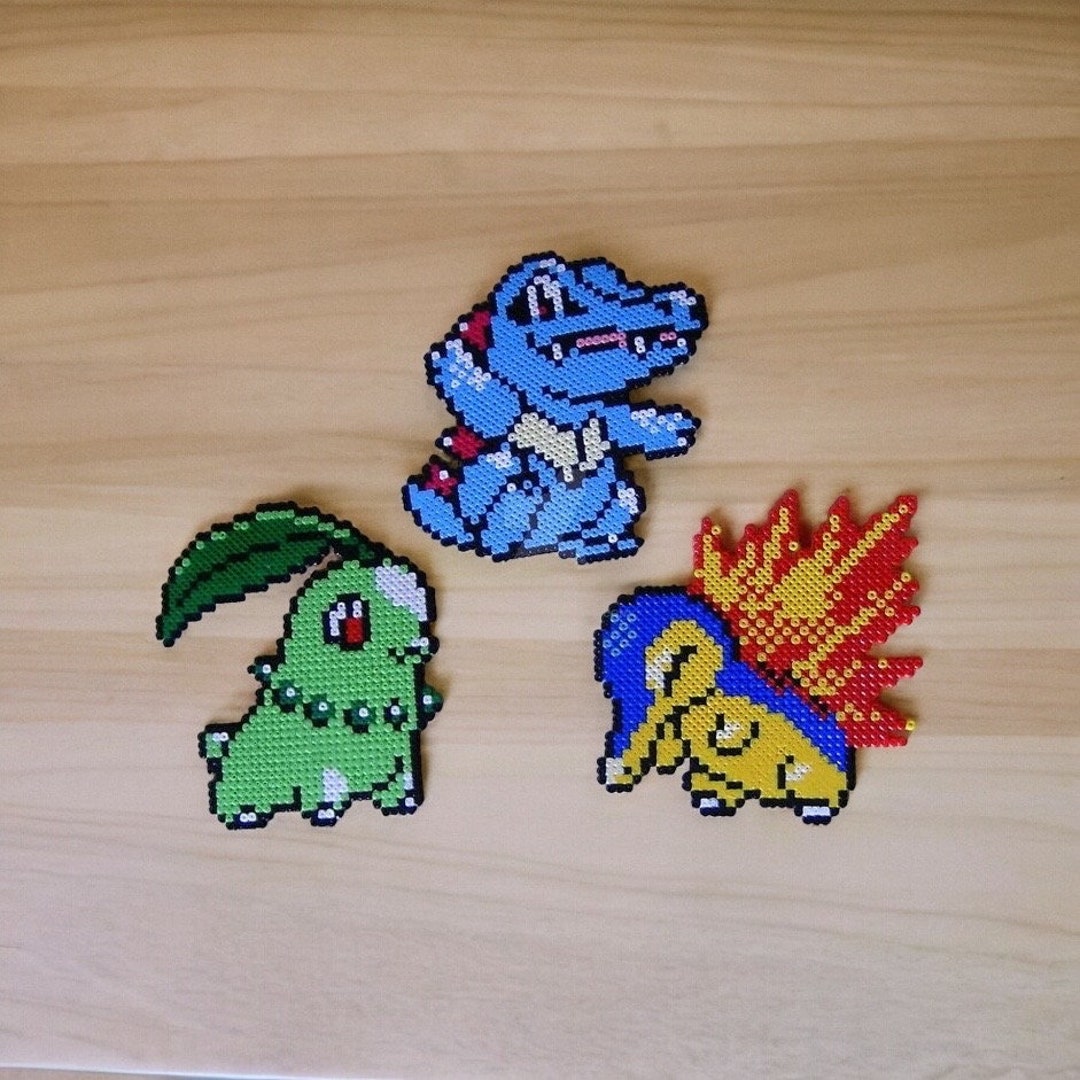 Johto Starter Pokemon Perler Bead, Pokemon Perler Beads. Cyndaquil ...