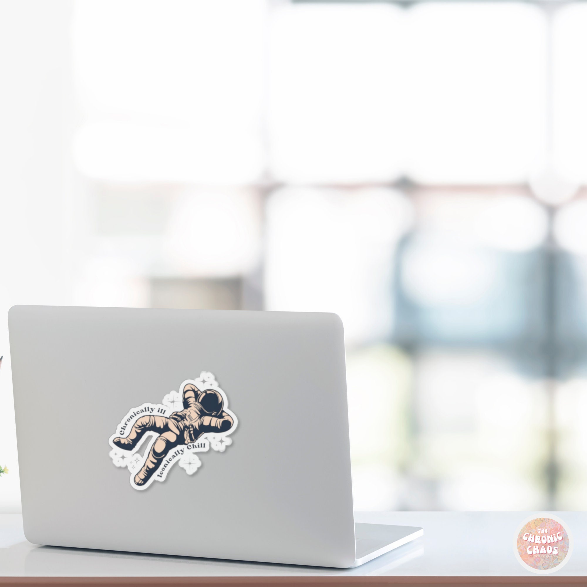 Chronically Ill, Iconically Chill Kiss-cut Sticker, Chronic Illness ...