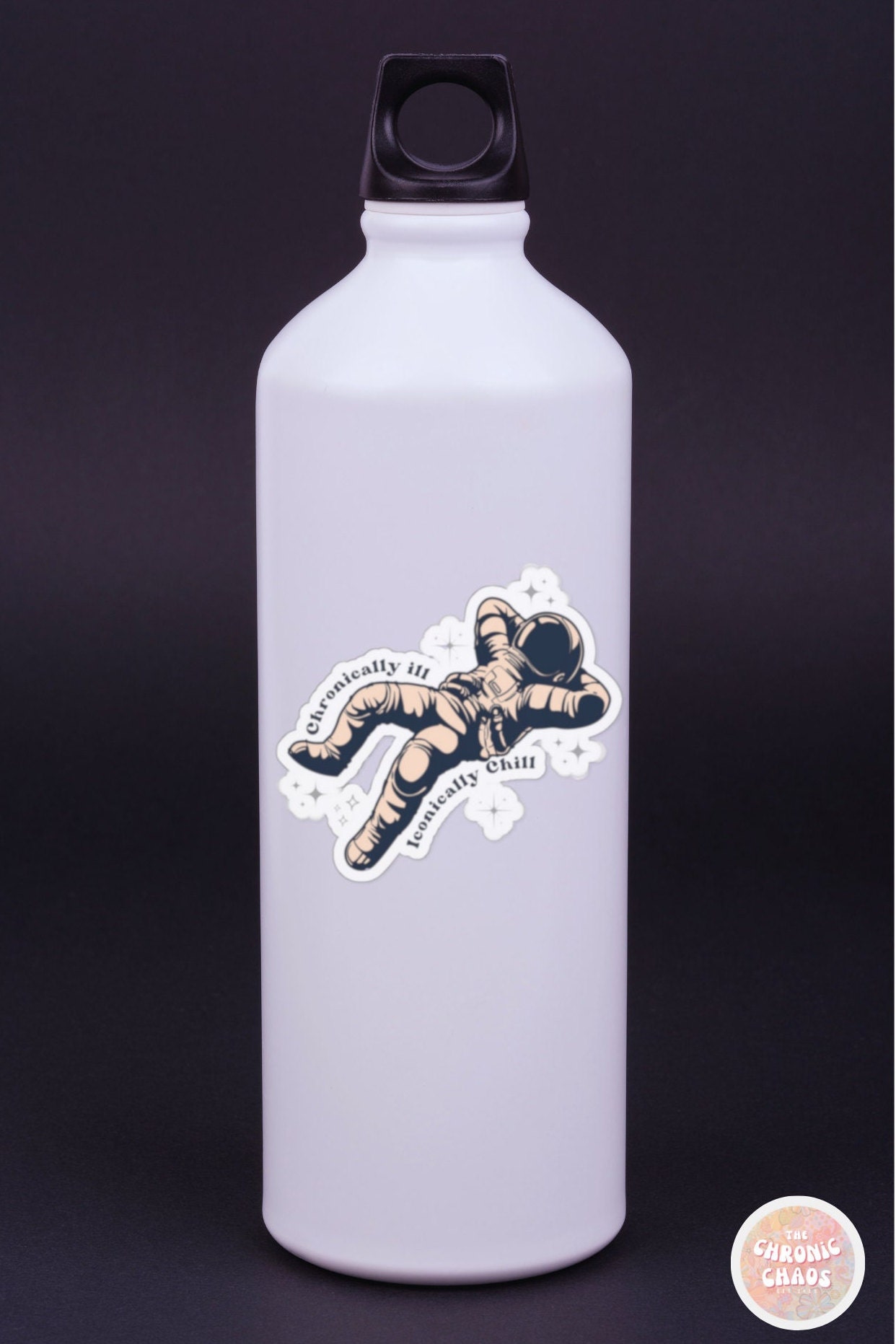 Chronically Ill, Iconically Chill Kiss-cut Sticker, Chronic Illness ...