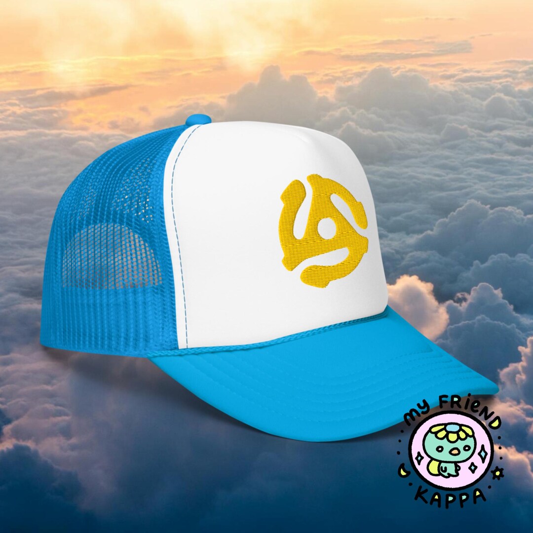 45 RECORD ADAPTOR Foam Trucker Hat // Analog Life Old Skool Original ...