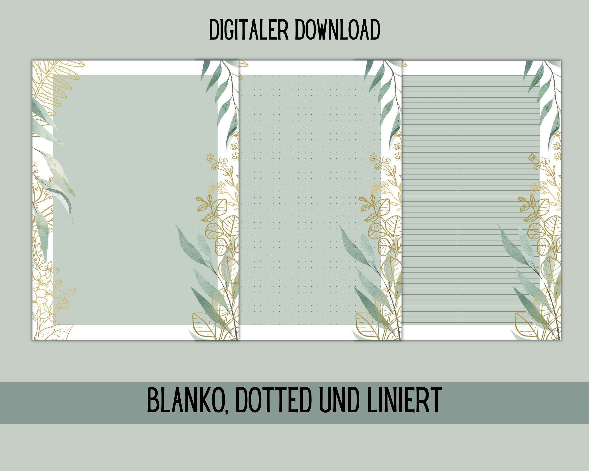 Printable Stationery in green Maniac Design 5 - Etsy