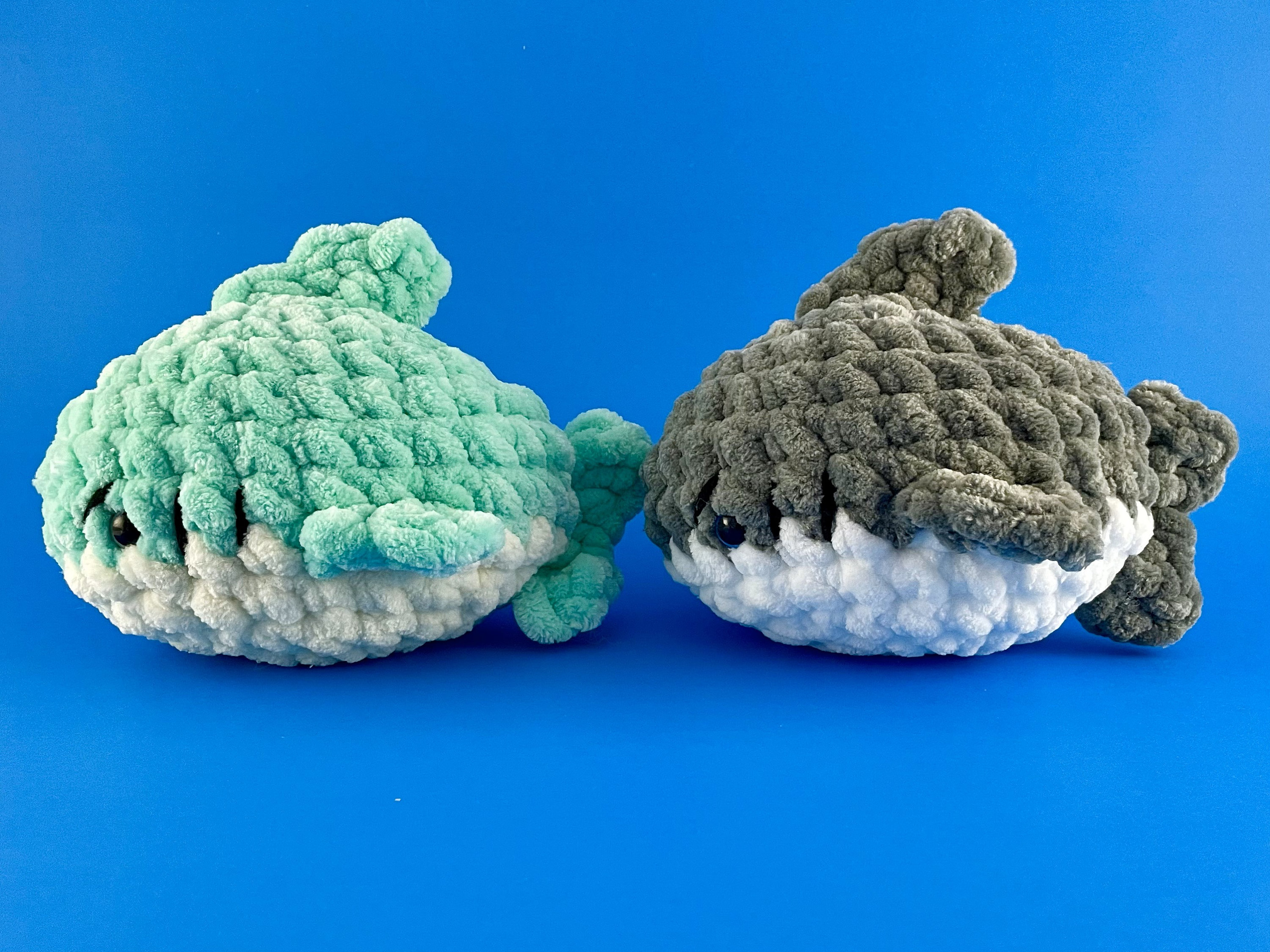 Cute Angry Chibi Shark PDF Crochet Pattern No-sew - Etsy