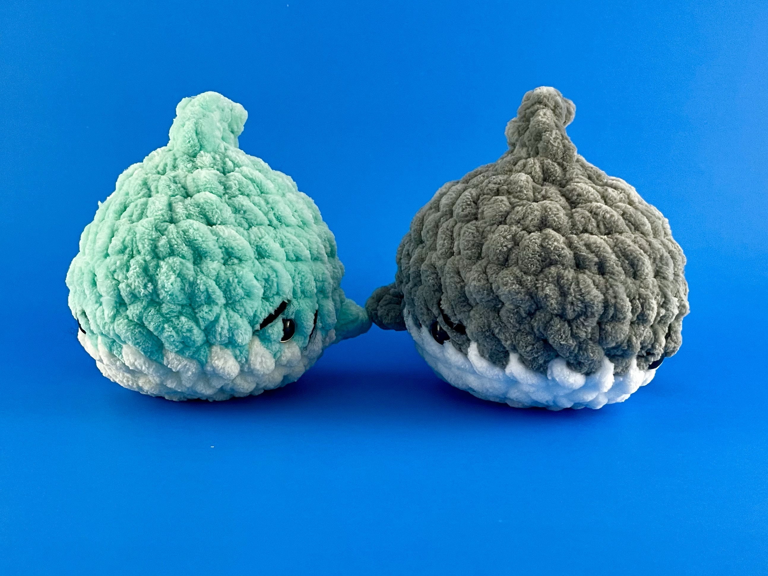 Cute Angry Chibi Shark PDF Crochet Pattern No-sew - Etsy