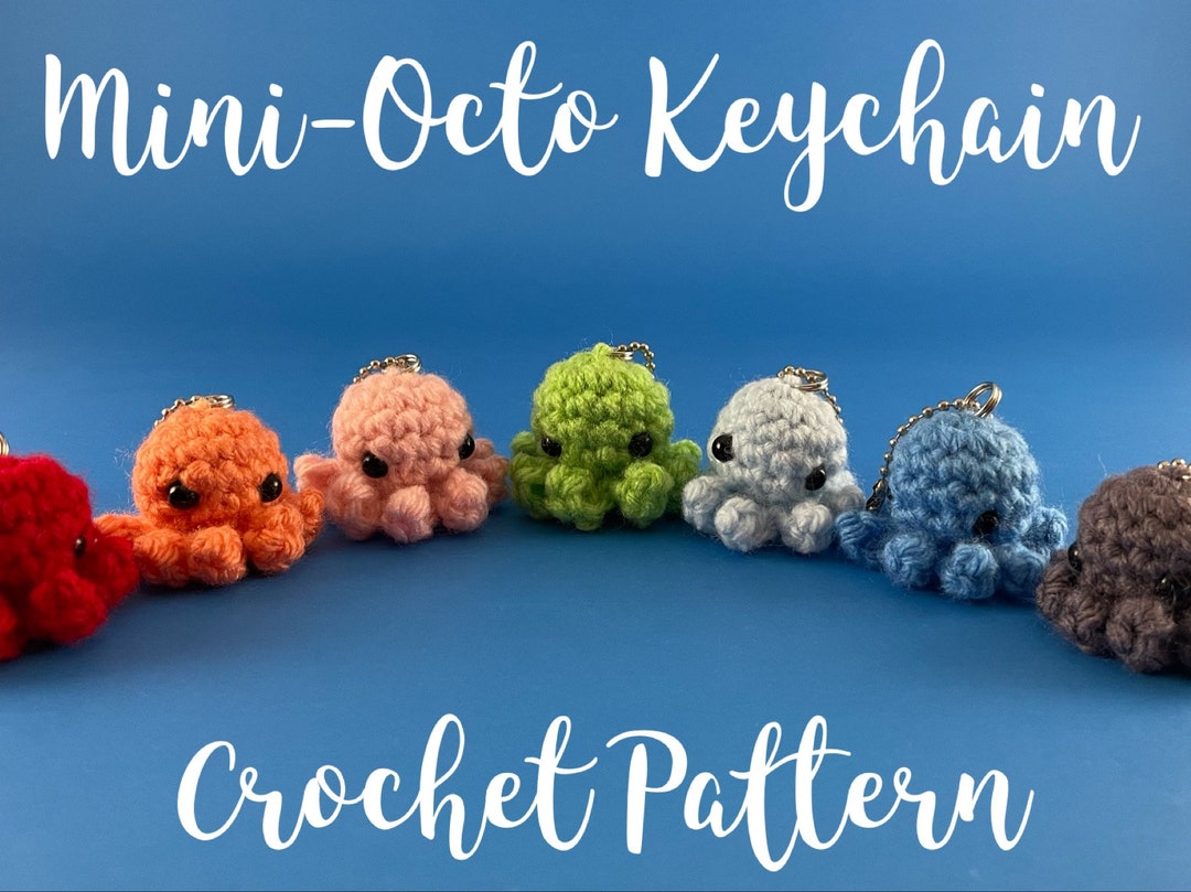 Momma & Mini-octo PDF Crochet Pattern, Keychain, Backpack Dangler ...