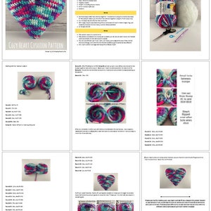 Cozy Heart Cushion PDF Crochet Pattern - Etsy