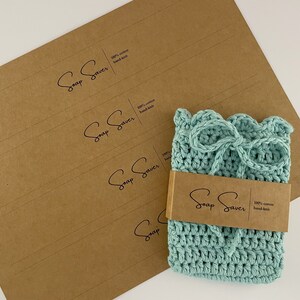 Soap Saver PDF Crochet Pattern and Printable Labels, Christmas Gift ...