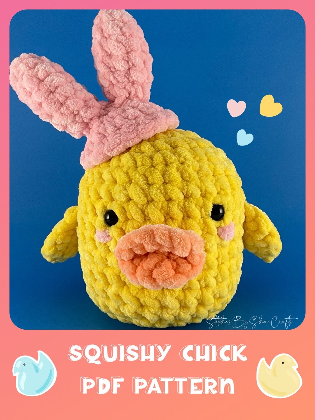 Squishy Chick Crochet Pattern - Etsy