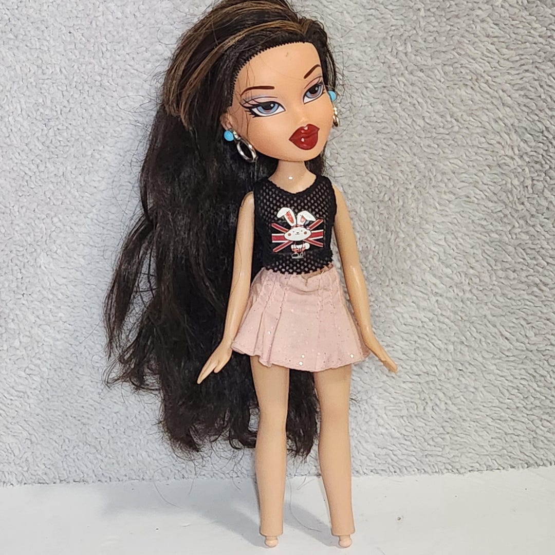 Bratz Funk Out Dana 2001 Y2K Vintage Rocker Grunge Punk Long Hair Doll ...