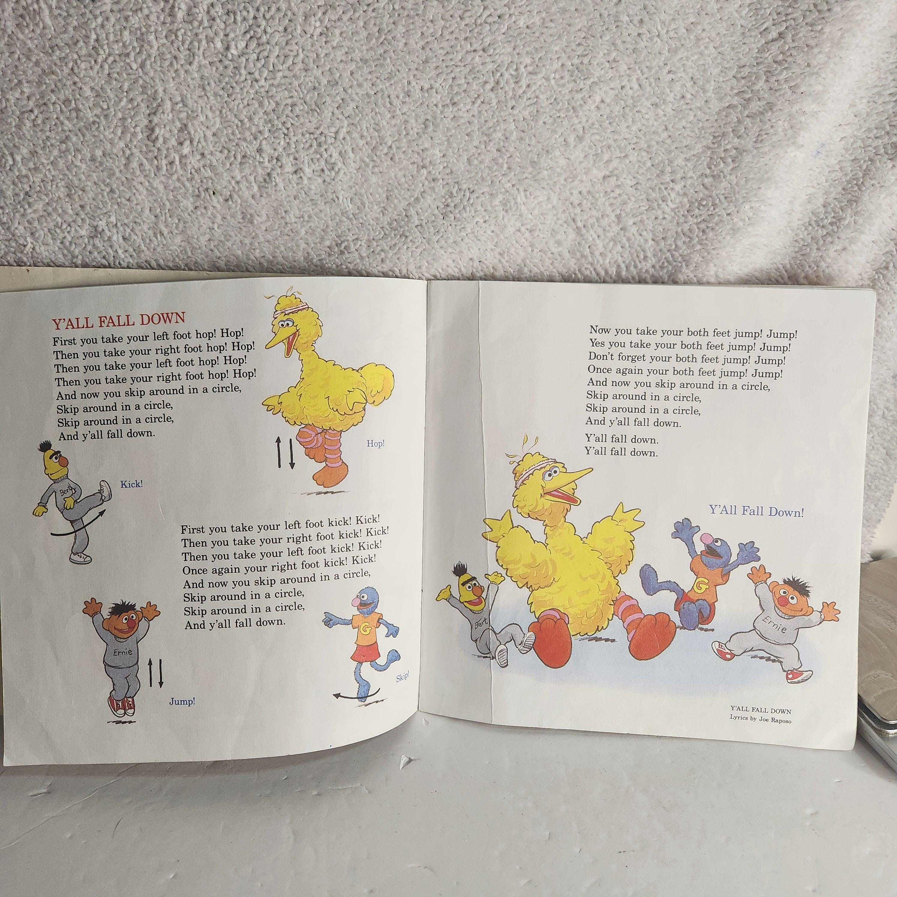 Retro Vintage 1980s Sesame Street Bounce Along With Big Bird Children's ...