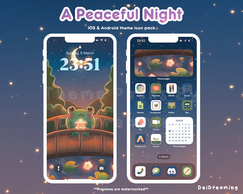 Cute Frog iPhone Wallpaper & Icons | Frog iPhone Theme Pack | A ...