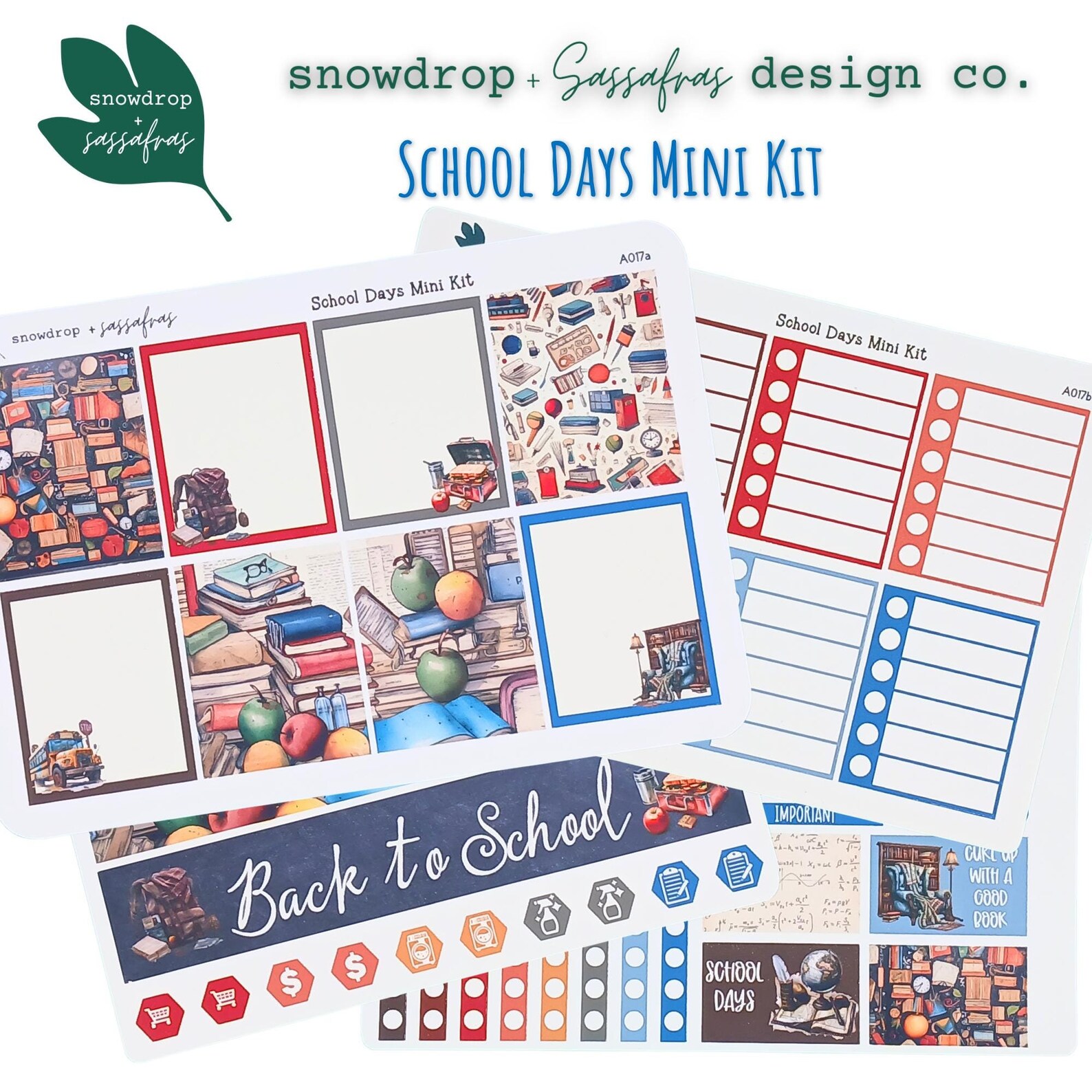 School Days Mini Kit (planner Stickers Compatible With Erin Condren and ...