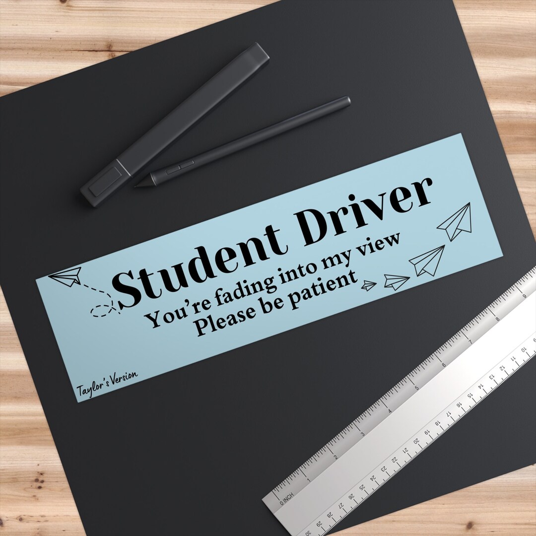 Student Driver Sticker, Taylor Swift Bumper Sticker - Etsy